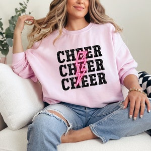 Cheer Sweatshirt, Cheerleader Sweatshirt, Cheer Shirt, Cheerleader ...