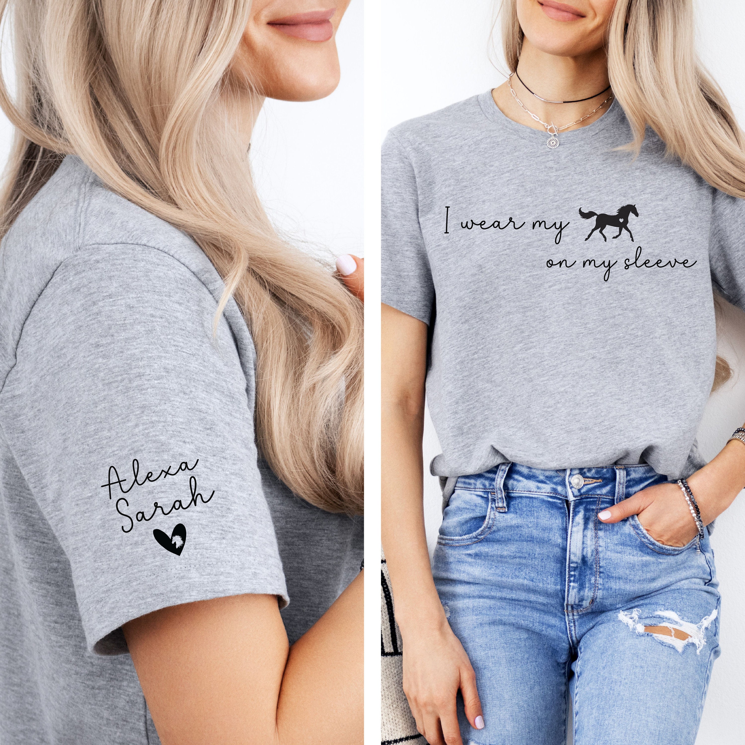 Custom Horse Girl Shirt, Custom Equestrian Shirt, Custom Horse Mom ...