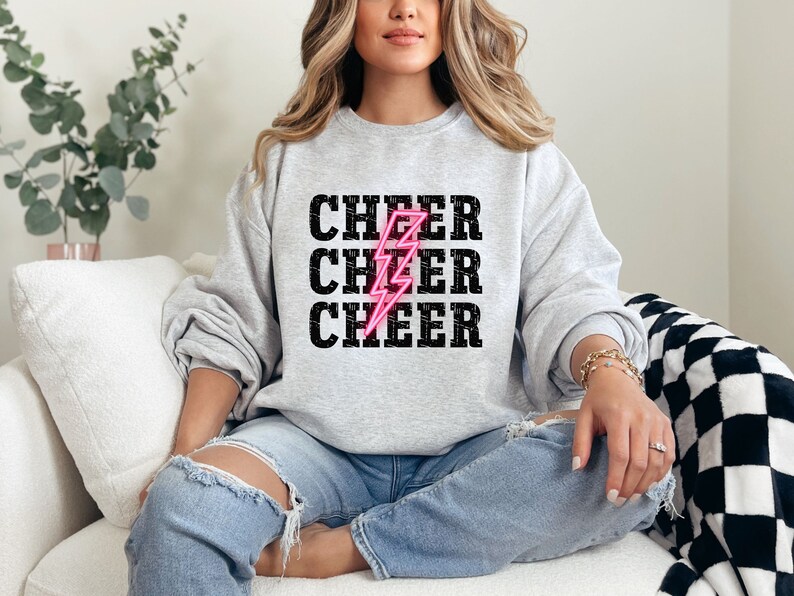 Cheer Sweatshirt, Cheerleader Sweatshirt, Cheer Shirt, Cheerleader ...