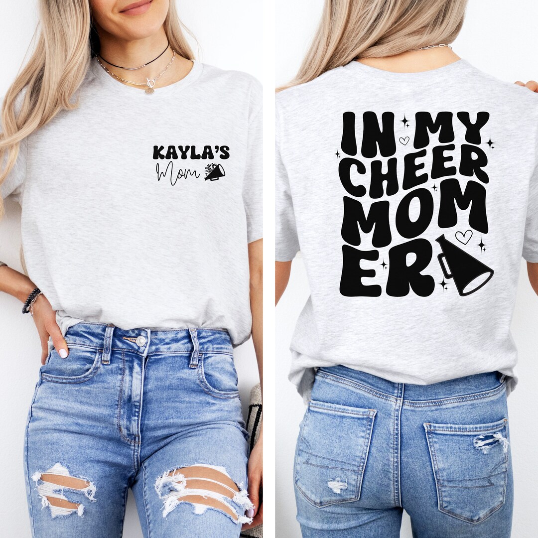 Custom in My Cheer Mom Era Shirt, Personalized in My Cheer Mom Era ...