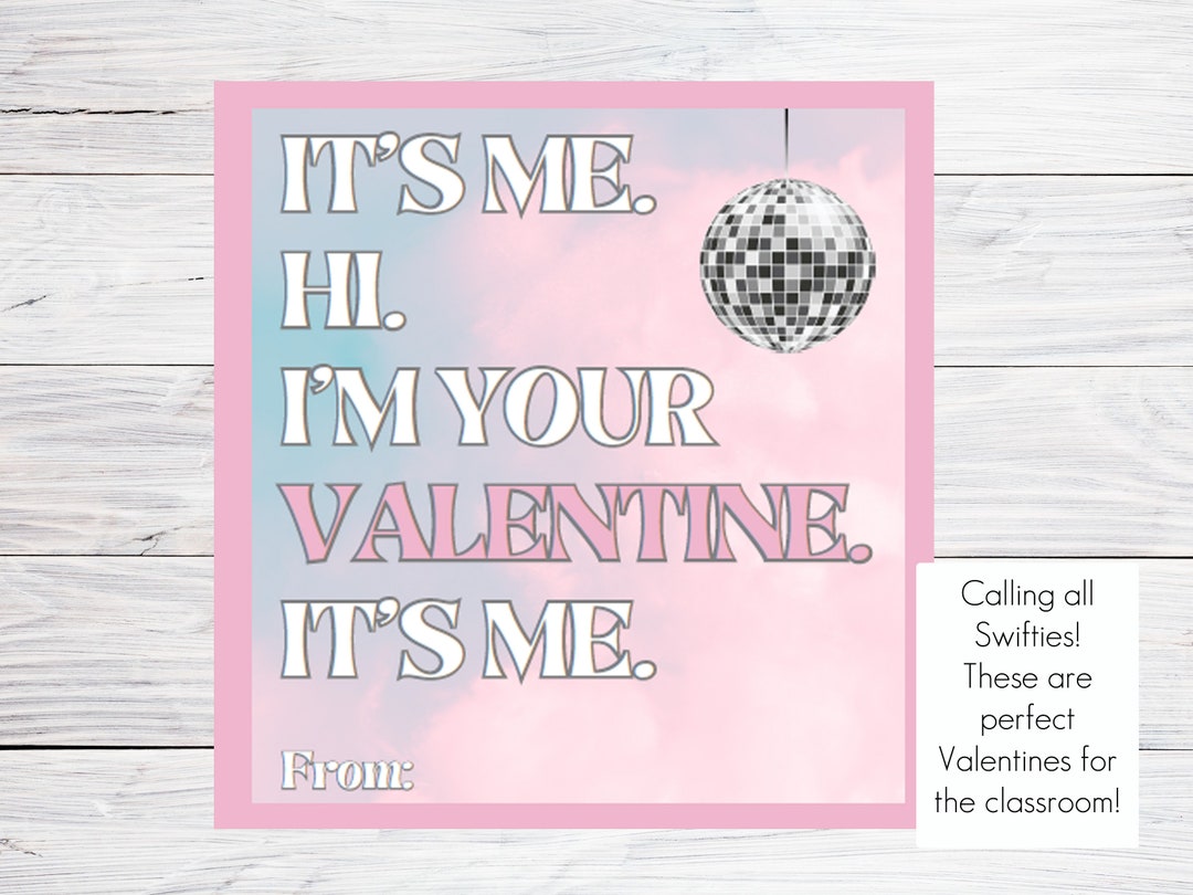 Taylor Swift Valentine Cards, Swifties Valentines, Song Inspired Cards ...