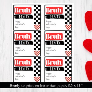 Bruh Valentine Cards, Preteen Valentine, Funny Kids Valentine ...