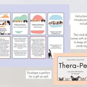 Thera-pets Affirmation Cards, Dogs and Cats, Printable Positive ...