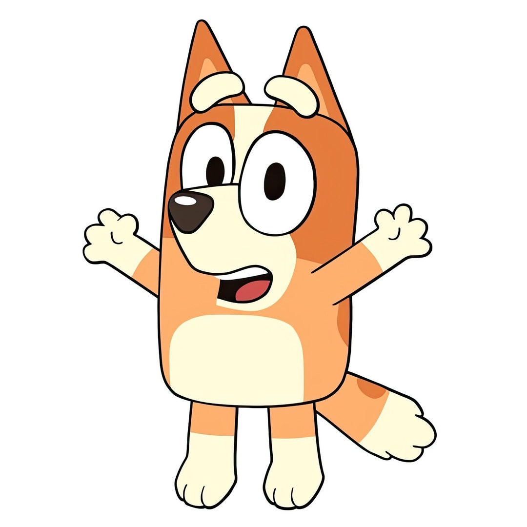 Bluey Character Bingo PNG, Simplified - Etsy