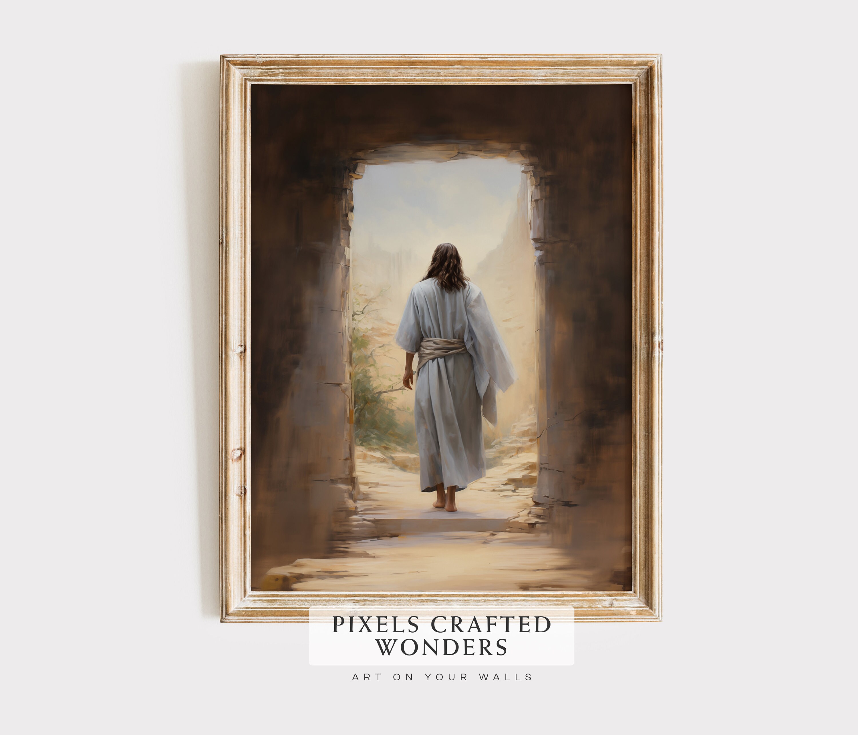 He is Risen Painting, the Resurrection of Jesus, Christian Art, Easter ...