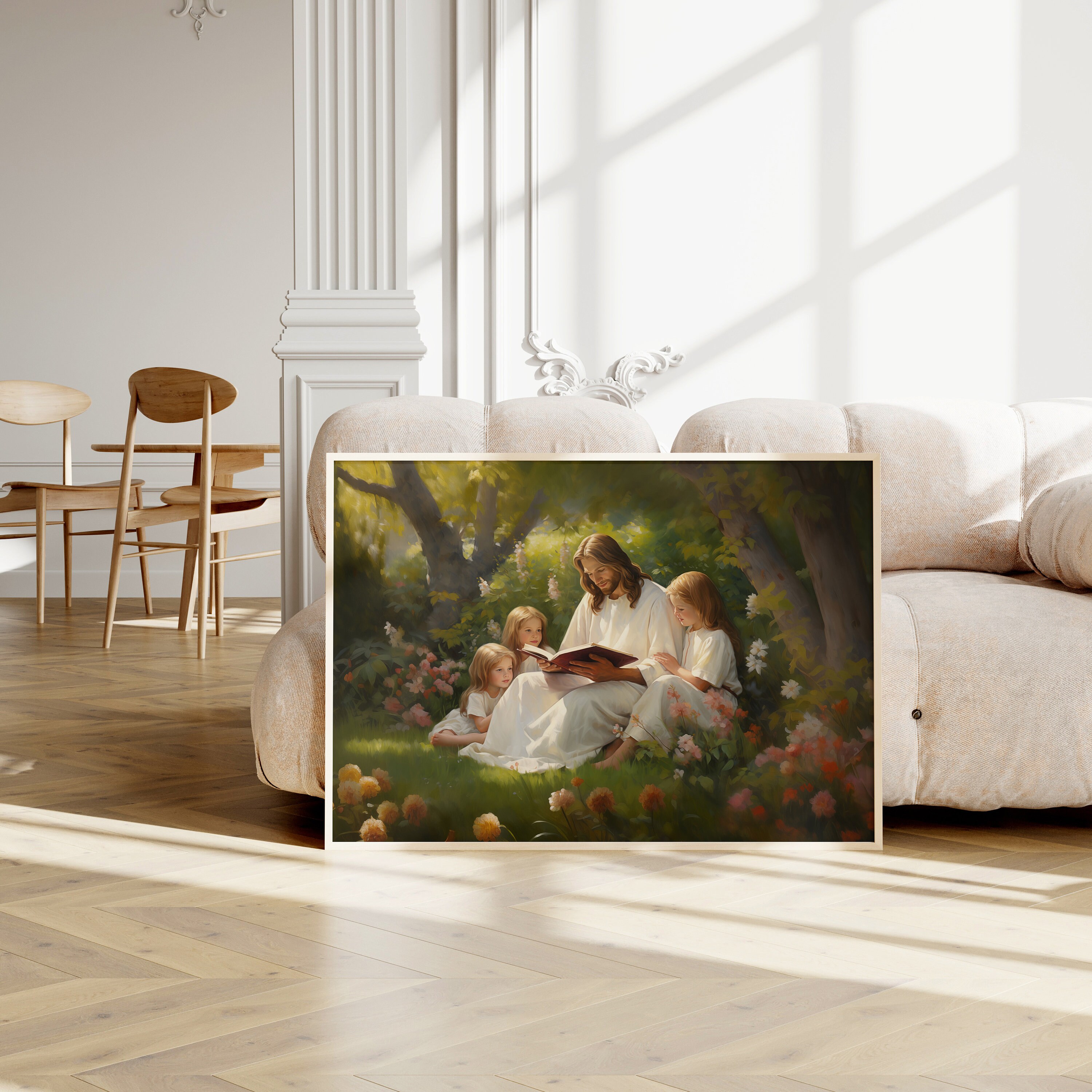 Jesus Teaching Children, Jesus Loves Children, Nursery Decor, Childrens ...