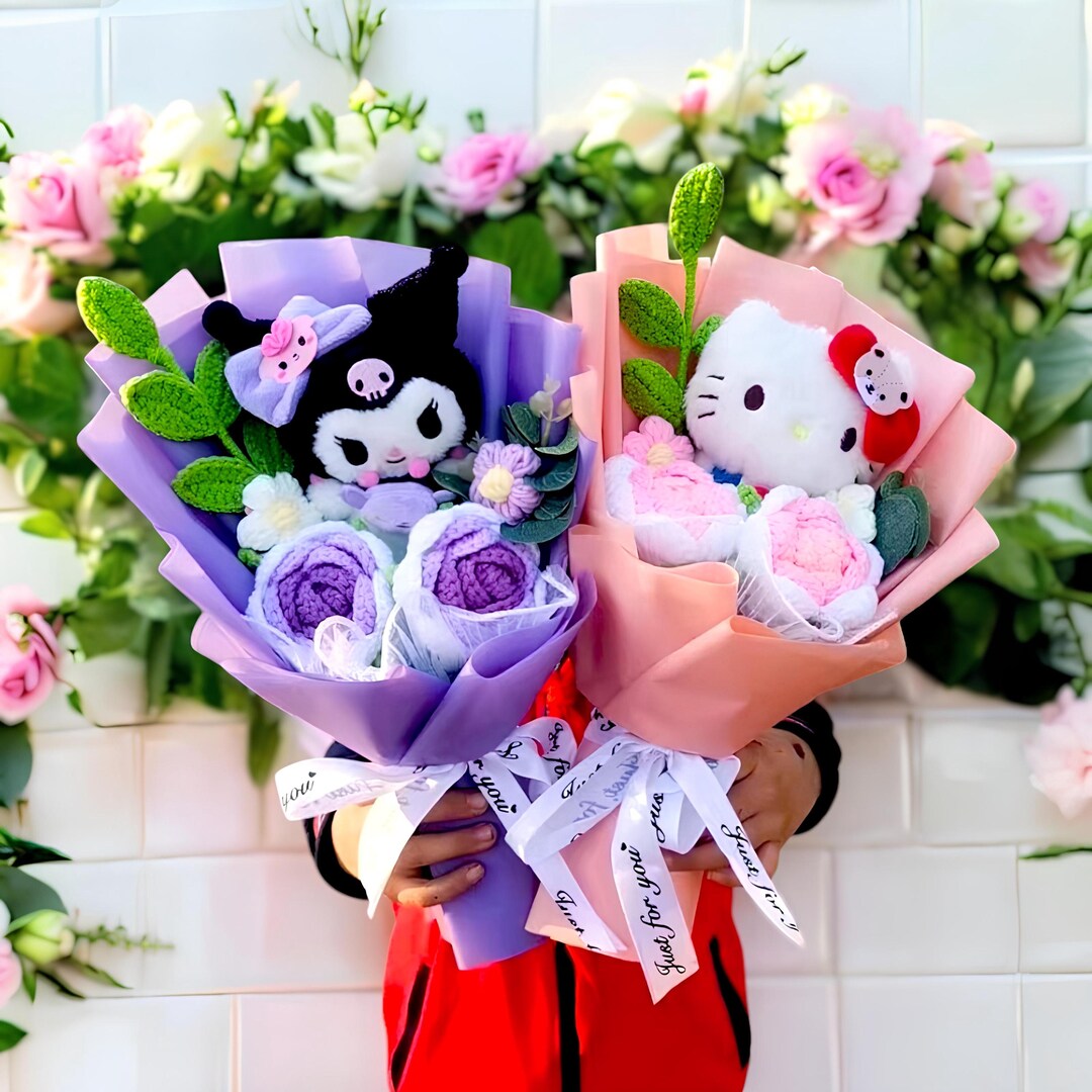 Hello Kitty Bouquet, Kuromi Bouquet, Cinnamoroll Bouquet, Sanrio ...
