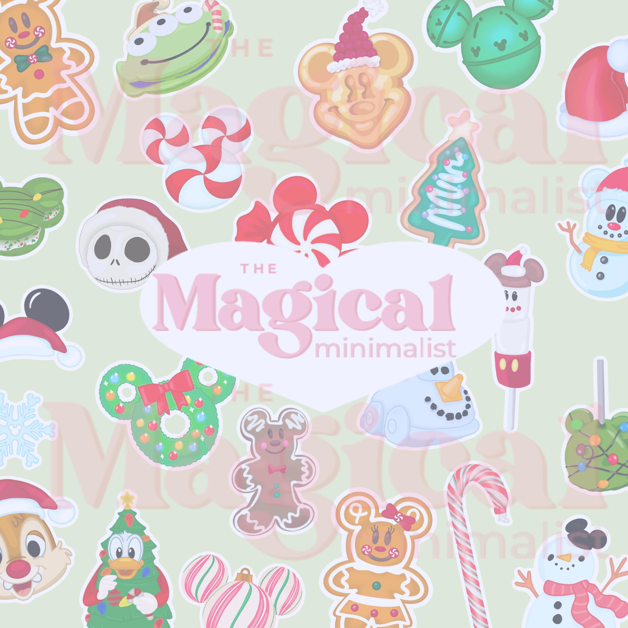 Christmas Digital Stickers Clipart for Travel Planner, Itinerary ...
