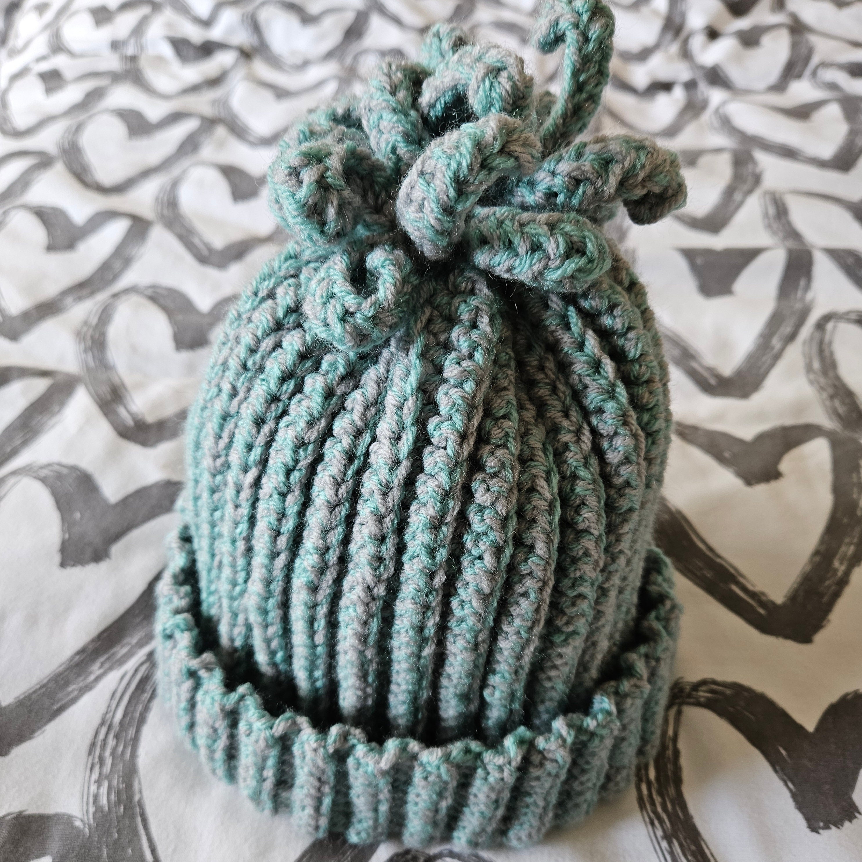 Chunky Two Tone Fringe Hat Adult Sized - Etsy