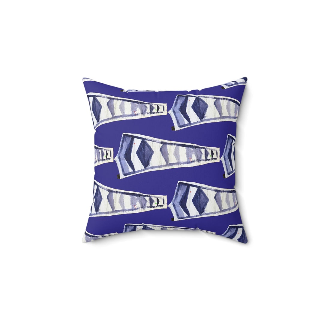 Square Pillow the Blue Burgee Collection by Baum Enterprise - Etsy
