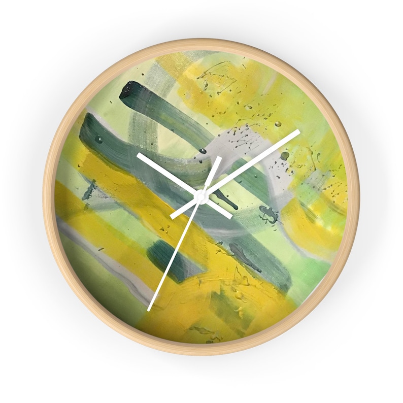 Wall Clock Organic Sunshine Print by Baum Enterprise - Etsy
