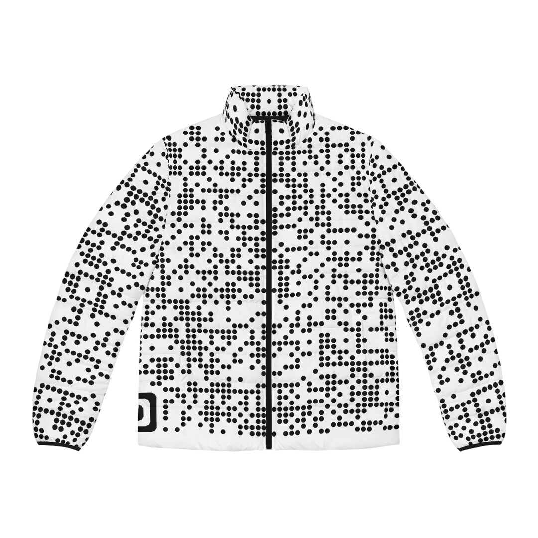 Puffer Jacket Baum Enterprise QR Code With the QR on the Sleeve so You ...