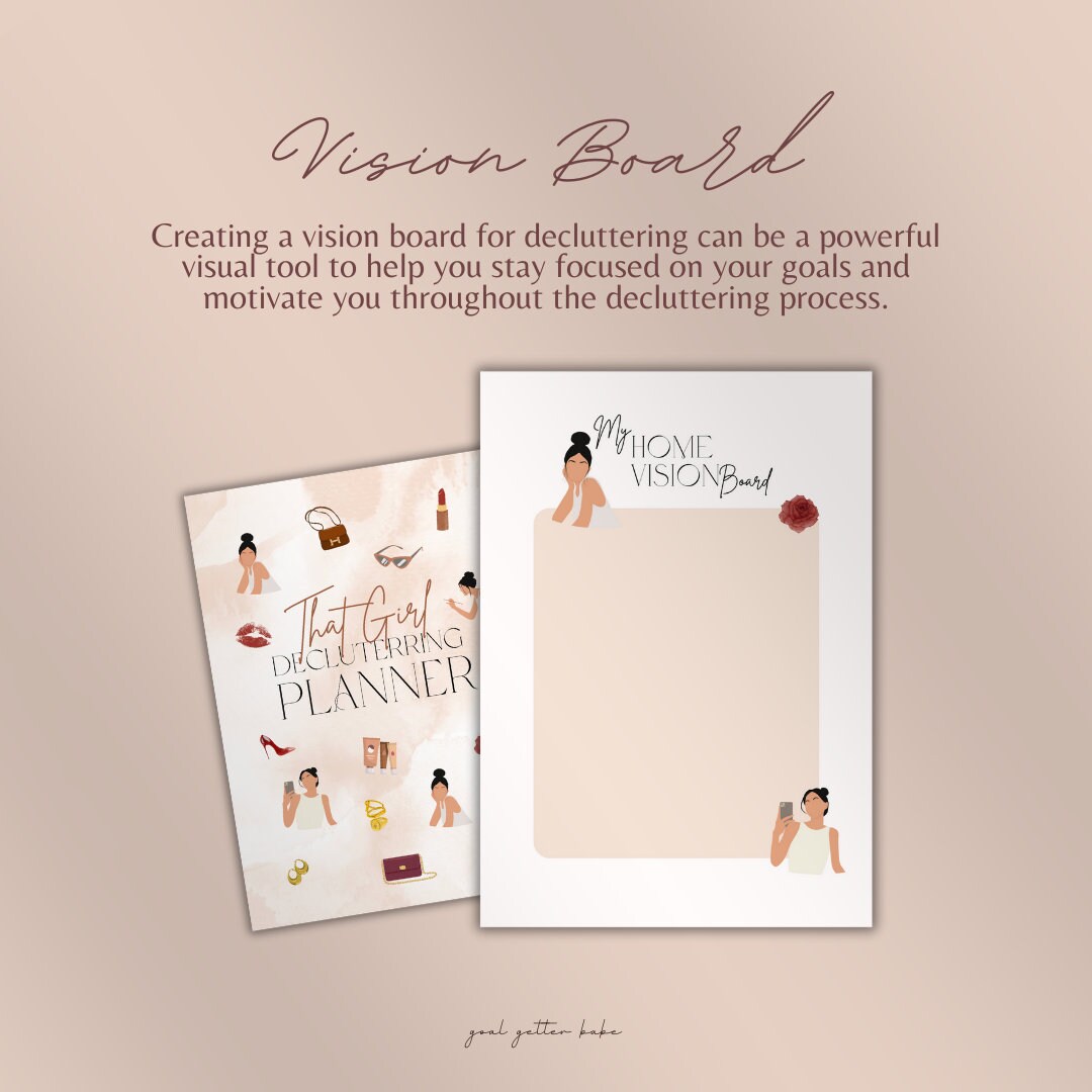 Declutter Planner Minimalist That Girl Checklist Cleaning Schedule 30 ...