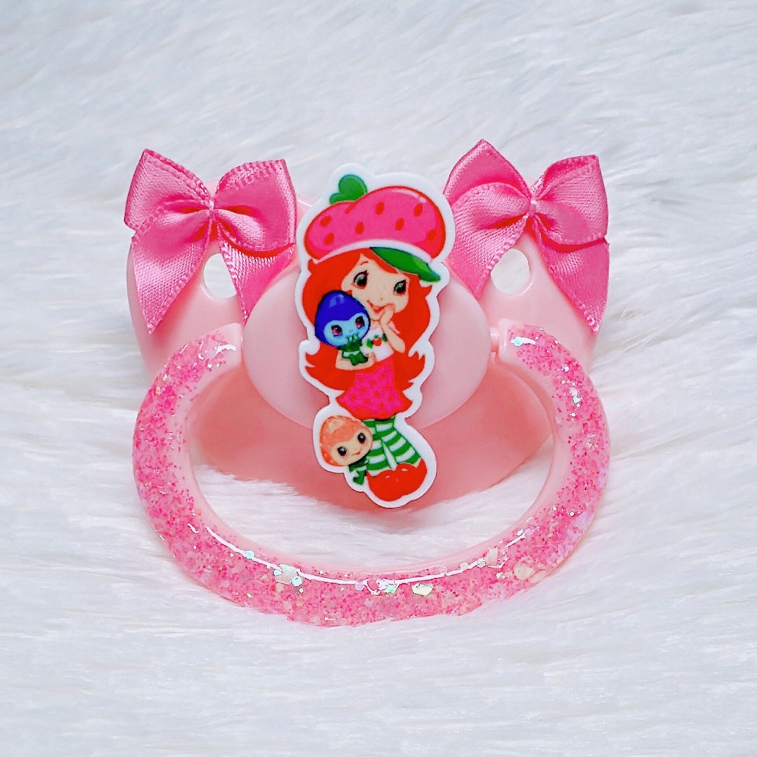 Strawberry Cake Girly Adult Pacifier Popular Cartoon Character - Etsy