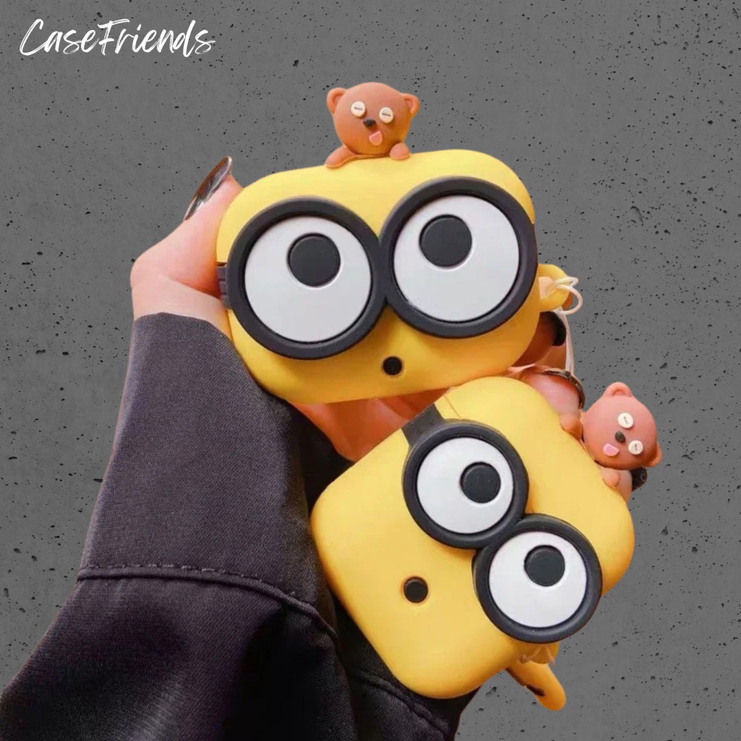 Cute Despicable Me Minion Cover for Apple Airpods 1 2 3 Pro 2 Case 3D ...