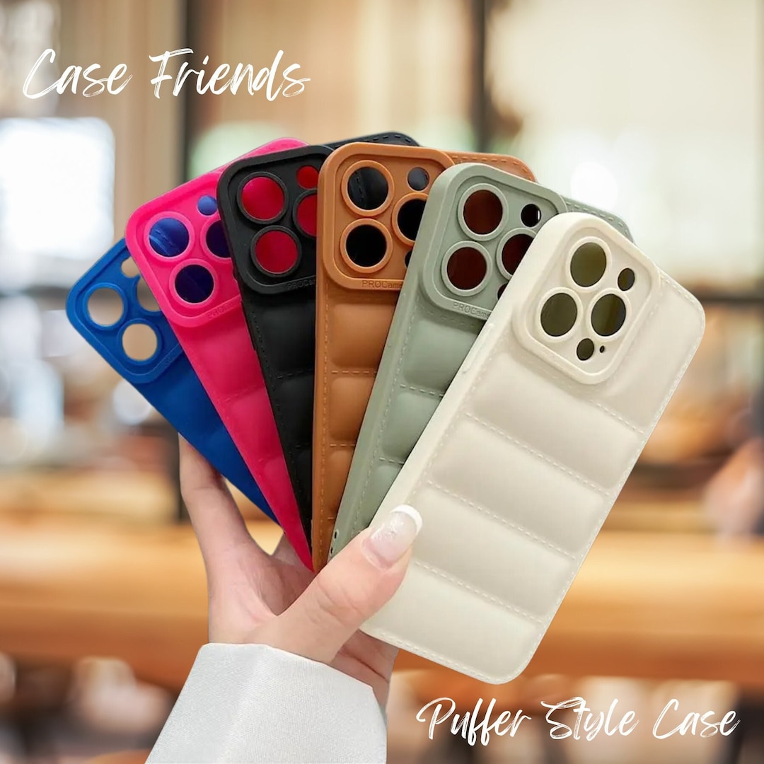 Stylish Puffer Winter Jacket Phone Case for iPhone 15 14 Pro 13 12 11 ...
