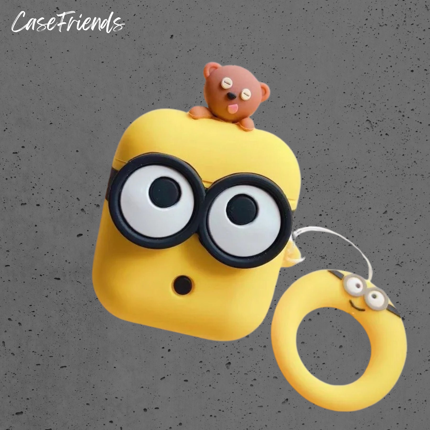 Cute Despicable Me Minion Cover for Apple Airpods 1 2 3 Pro 2 Case 3D ...