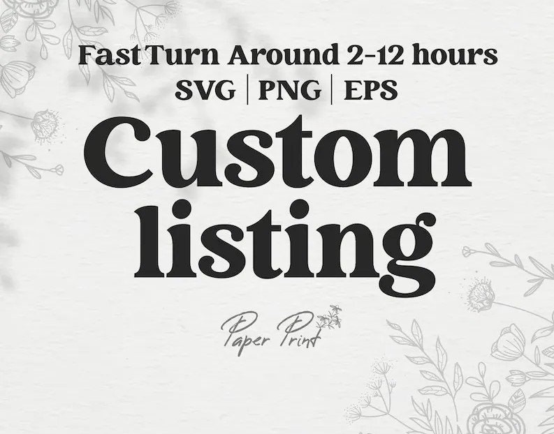 Custom SVG, Custom PNG, Personalized SVG, Custom Cricut File, Custom ...