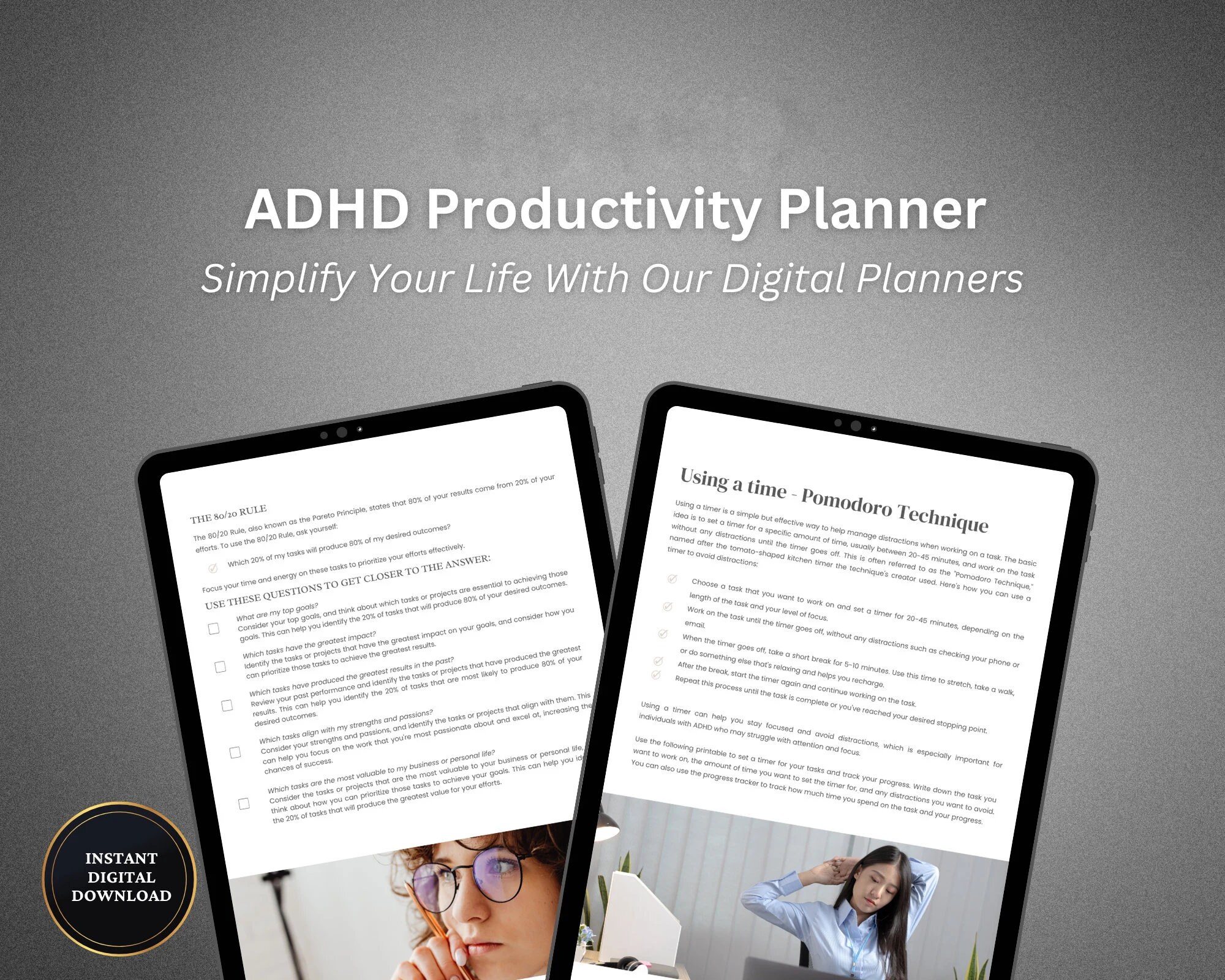 Adhd Productivity Planner, Daily Routines Checklist, Cleaning Schedule ...