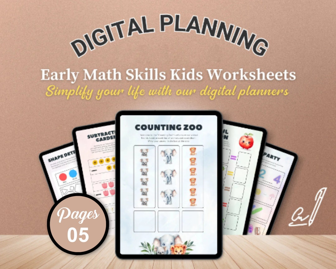 Math Worksheets for Kids, Math Activities for Kids Learning, Editable ...