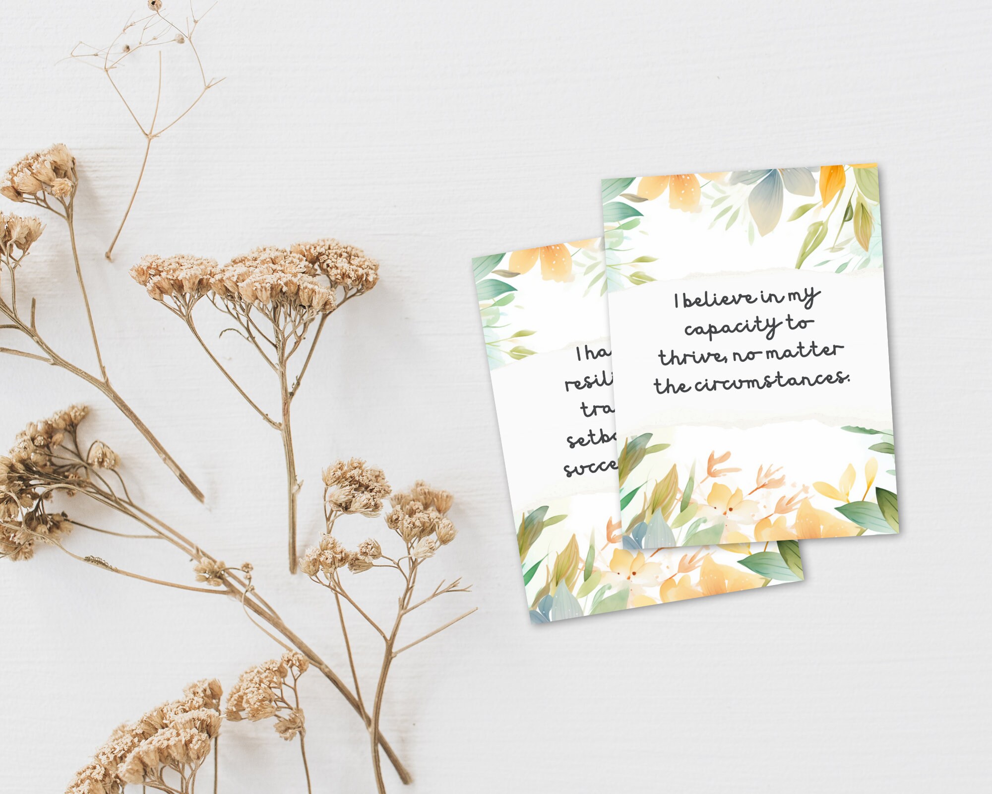 Resilience Affirmation Cards, Printable Encouragement Cards ...
