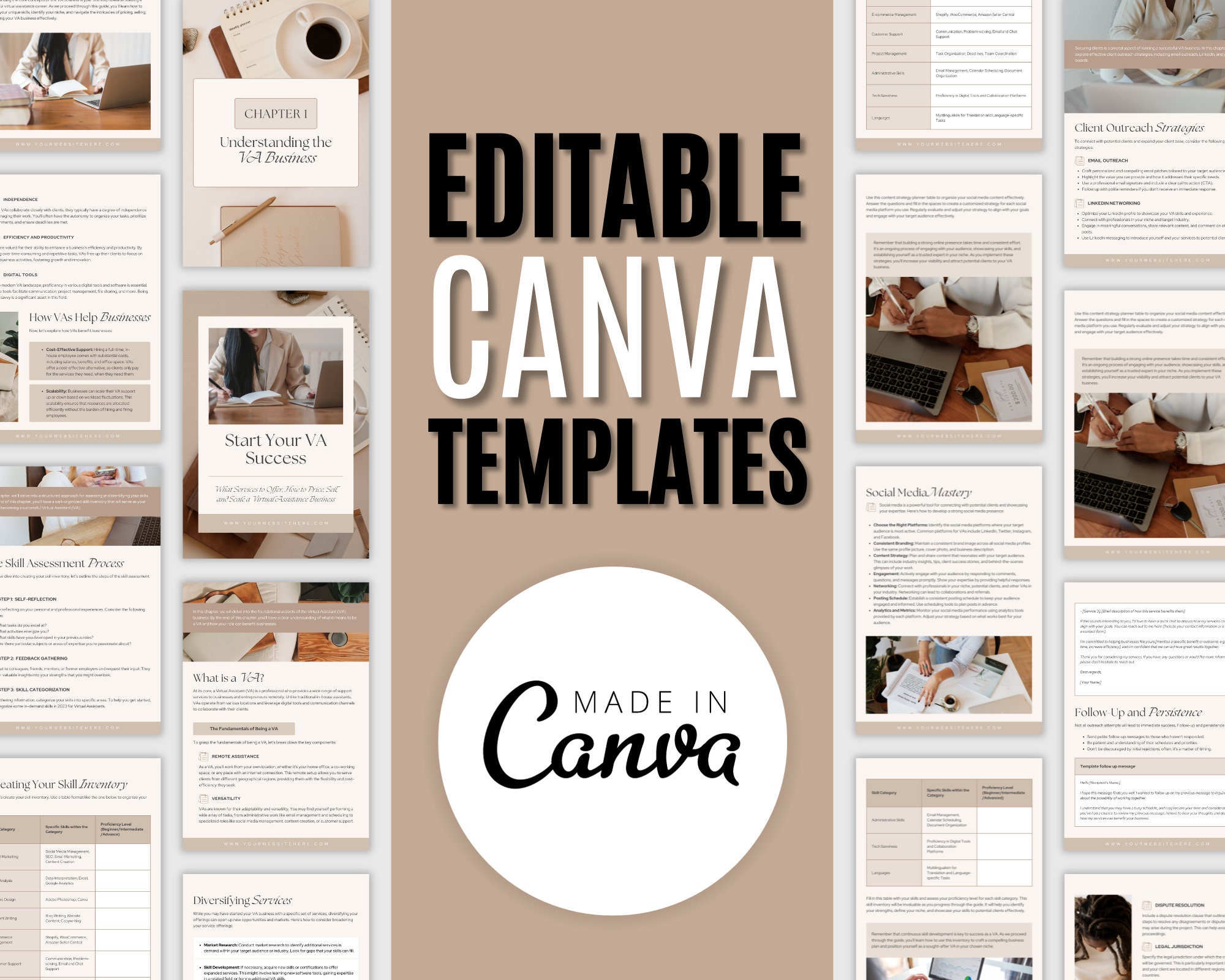 Virtual Assistant Template Services And Pricing Guide Template 6010