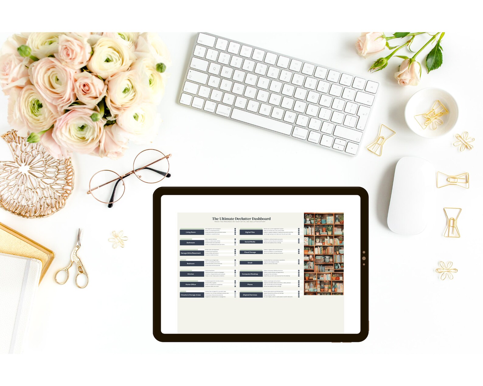 Declutter Checklist Template, Ultimate Declutter Dashboard Template, Editable Google Spreadsheet ...