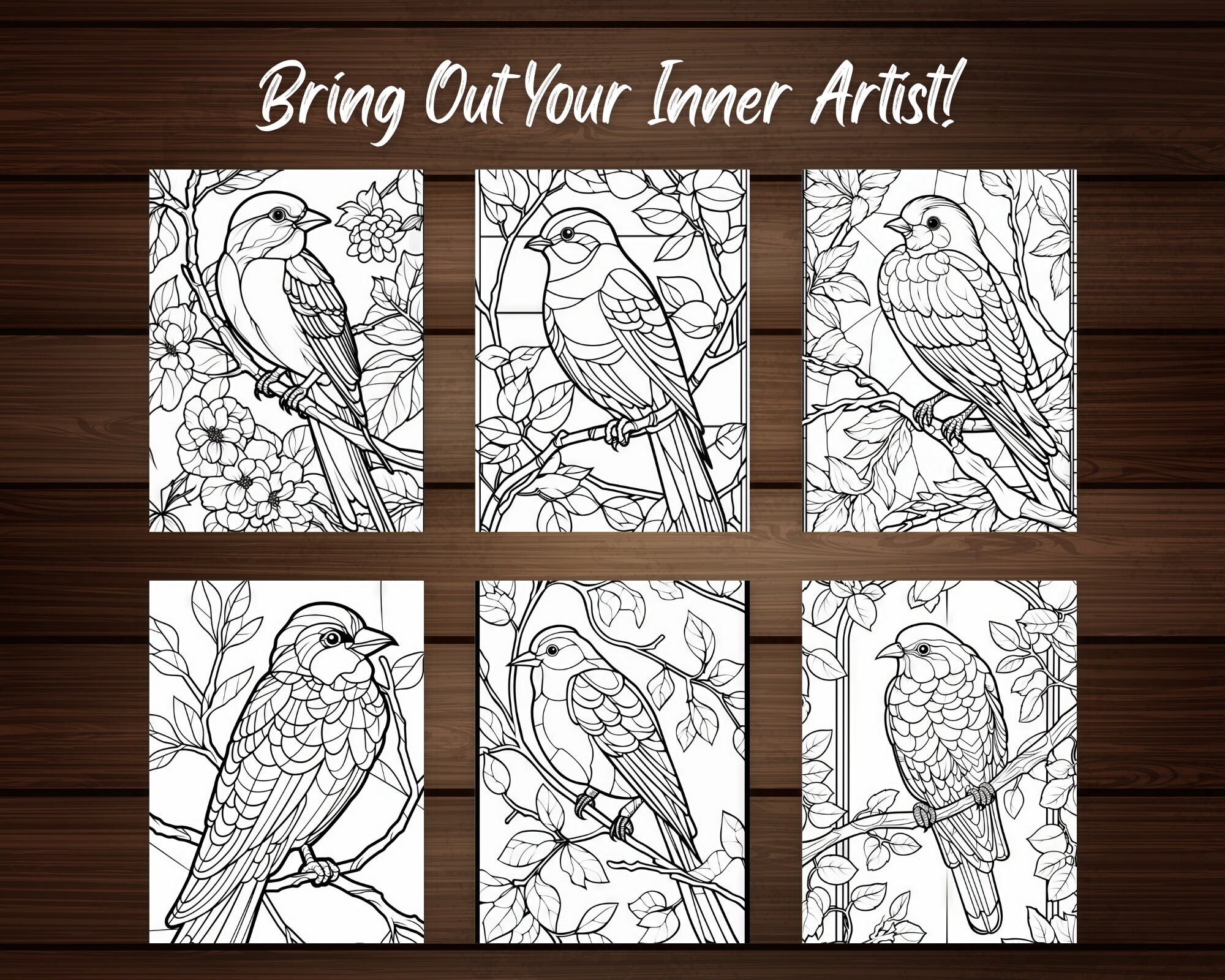 Bird Coloring Book Pages, Window Bird Coloring Pages, Printable ...