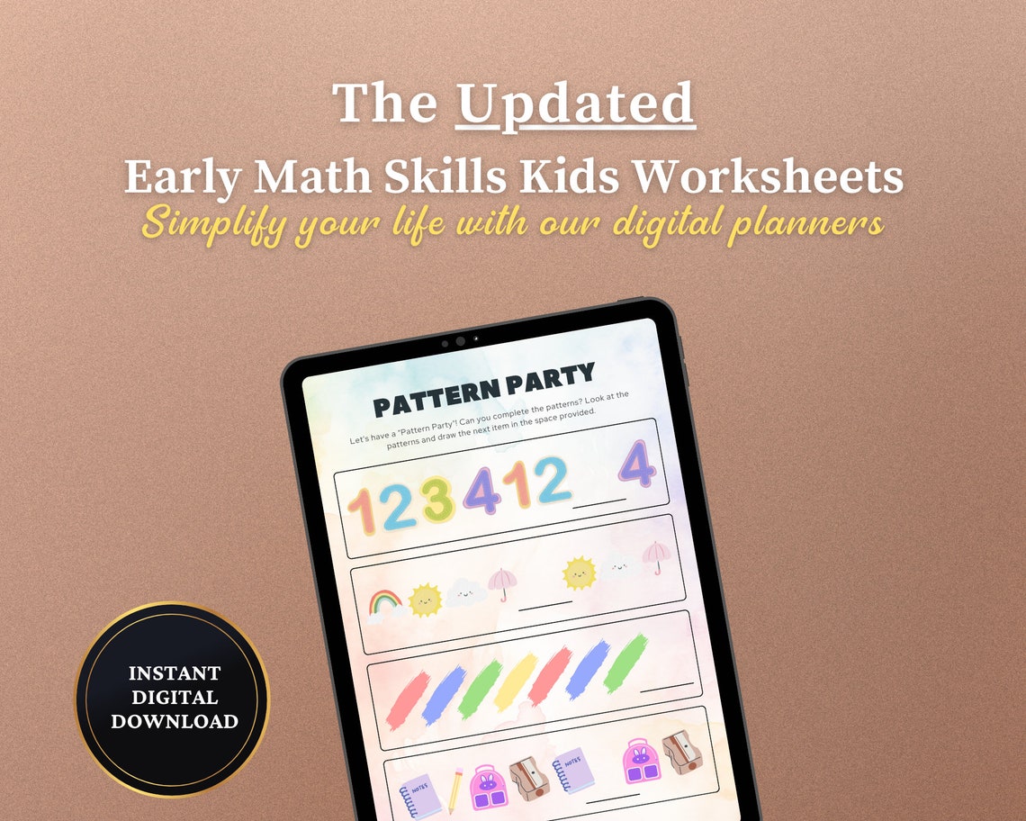 Math Worksheets for Kids, Math Activities for Kids Learning, Editable ...