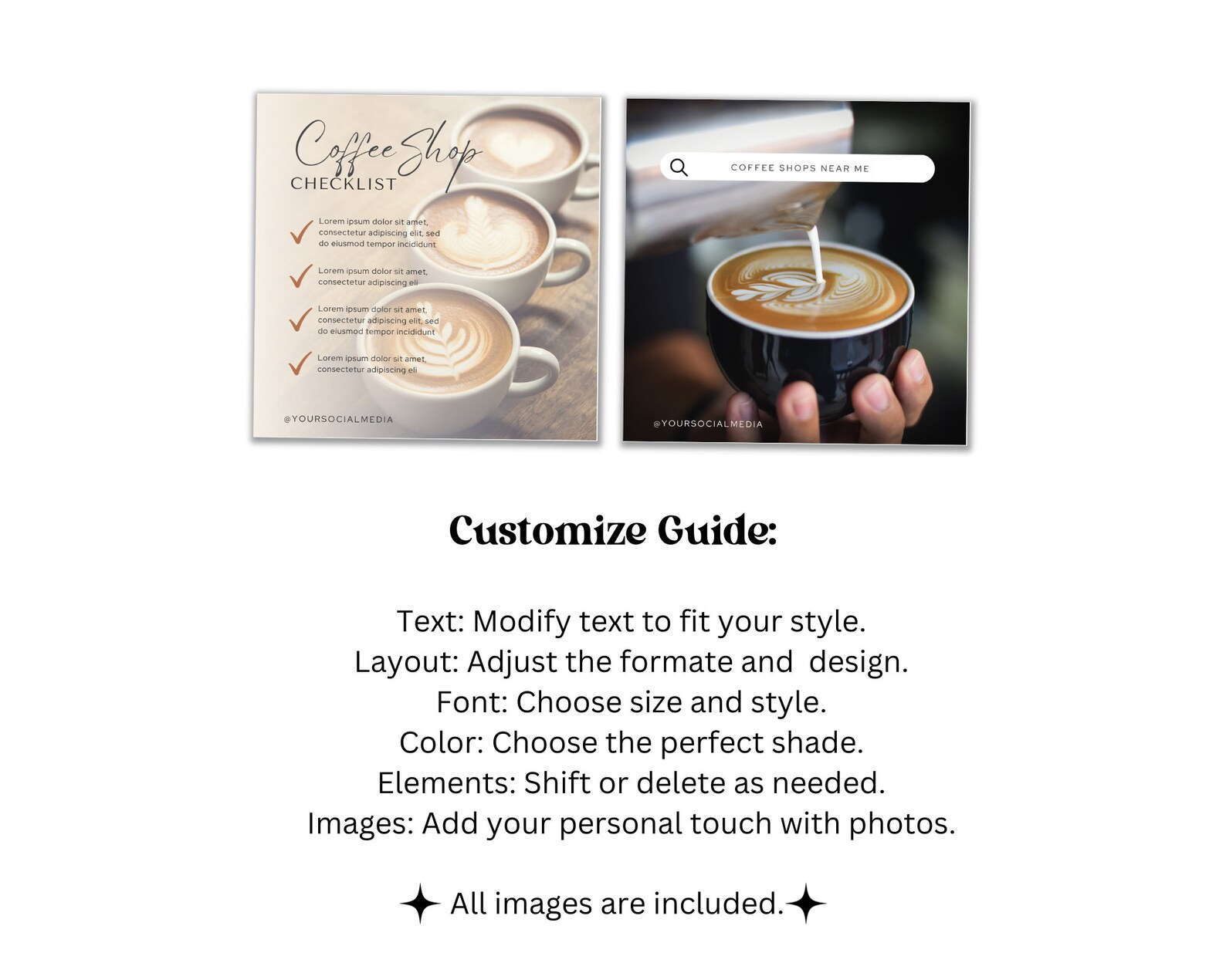 Coffee Post Template, Coffee Shop Instagram Post, Marketing Post ...