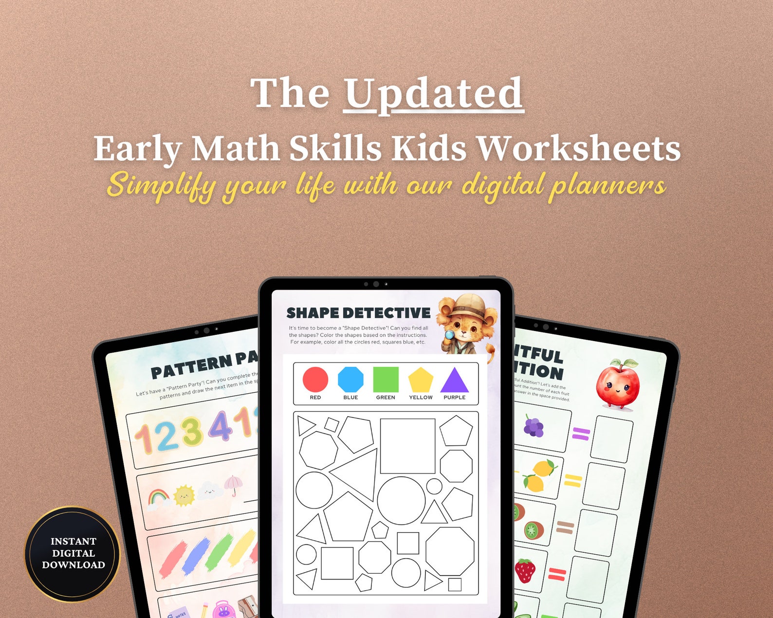 Math Worksheets for Kids, Math Activities for Kids Learning, Editable ...