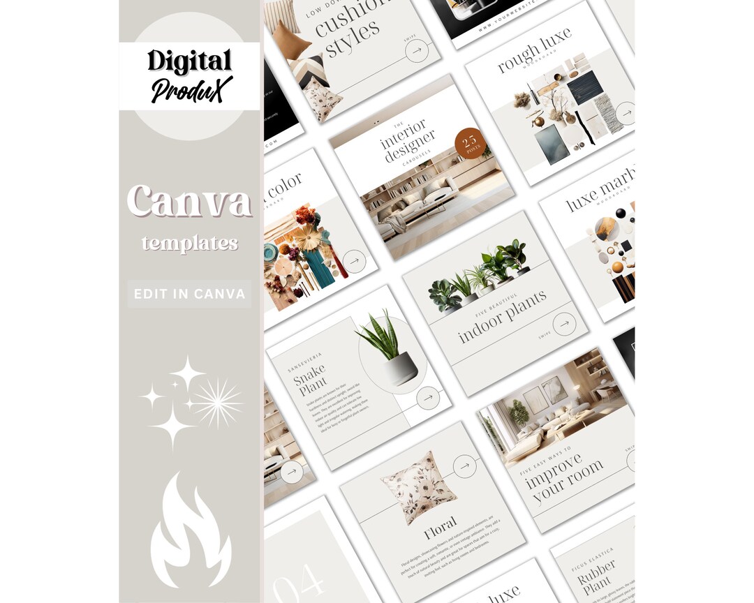 Interior Design Carousel Post, Social Media Posts, Home Improvement ...