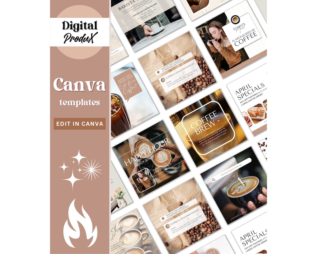 Coffee Post Template, Coffee Shop Instagram Post, Marketing Post ...