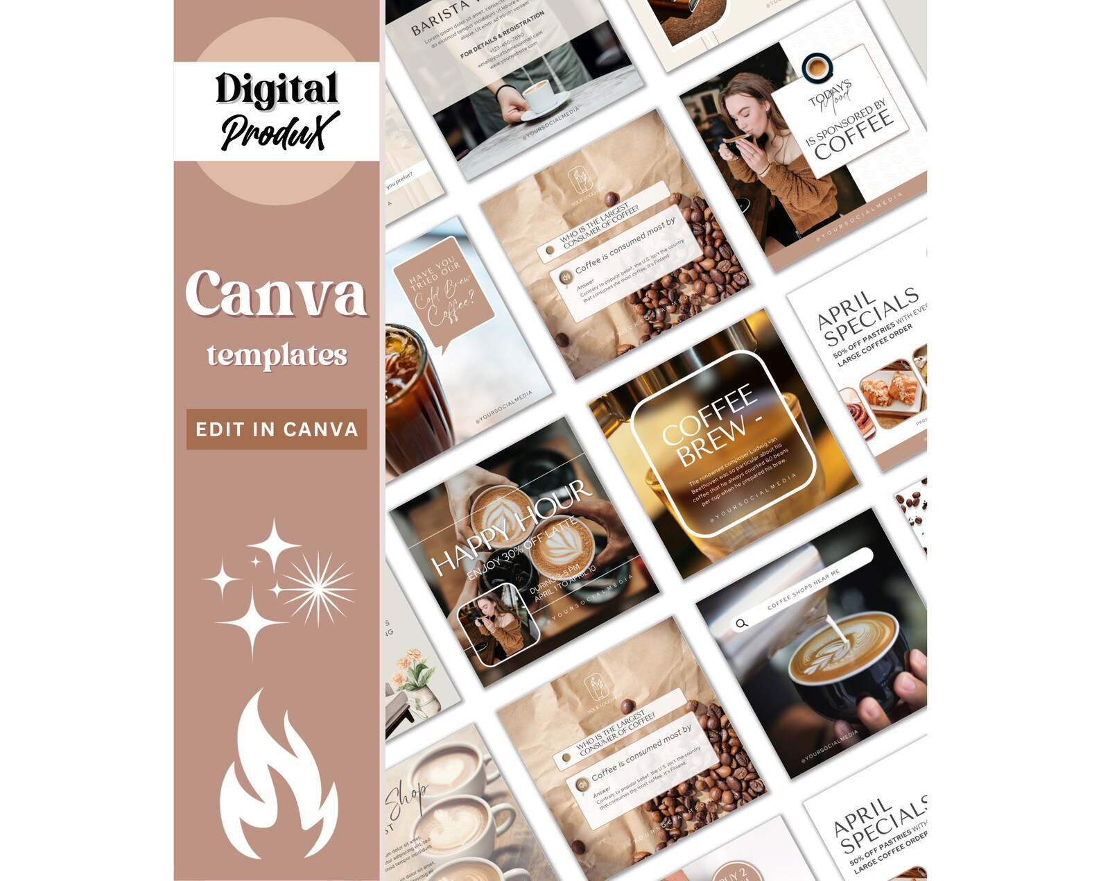 Coffee Post Template, Coffee Shop Instagram Post, Marketing Post ...