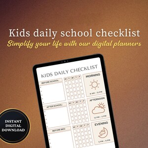Kids Daily Routine Checklist Template, Editable Template, Kids Daily ...
