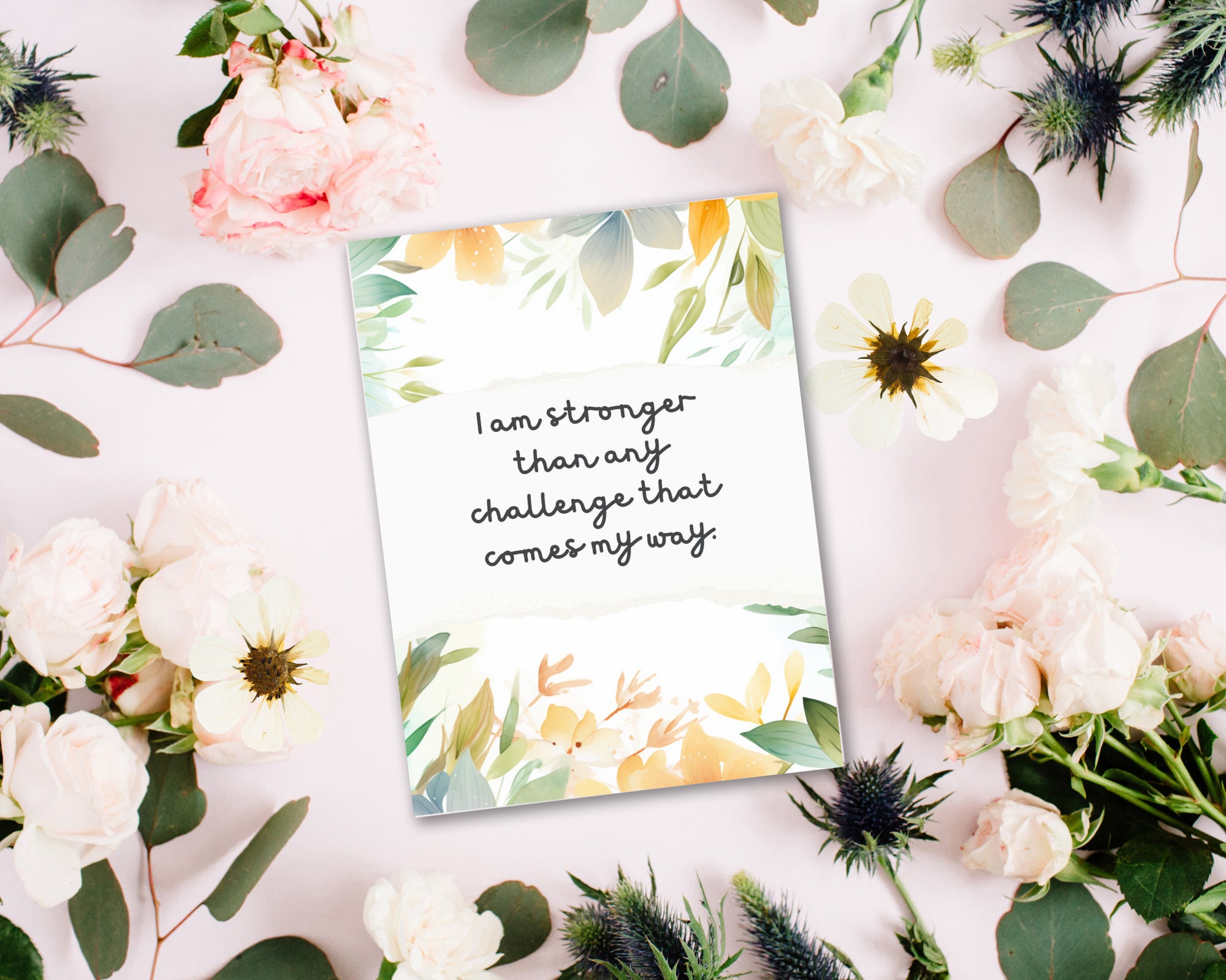 Resilience Affirmation Cards, Printable Encouragement Cards ...