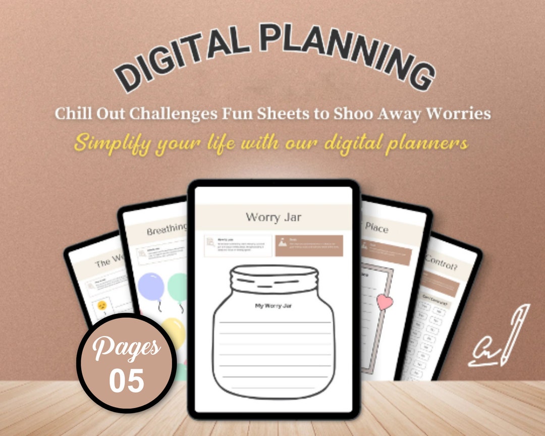 Worksheets for Kids, Chill Out Challenges for Kids Learning, Editable ...