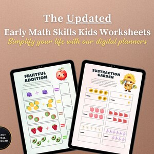 Math Worksheets for Kids, Math Activities for Kids Learning, Editable ...