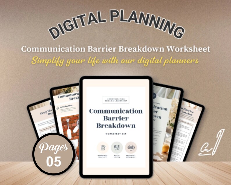 Communication Skills Worksheet Set, Communication Barrier Breakdown ...