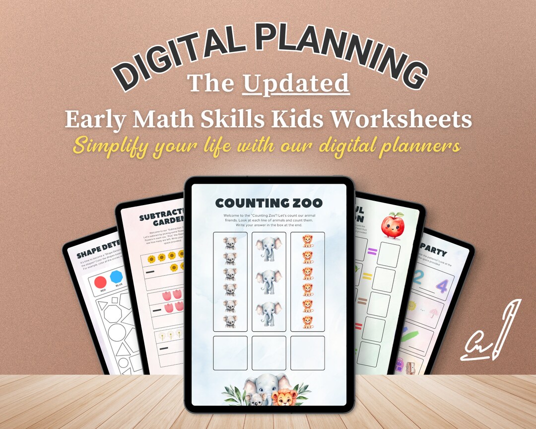 Math Worksheets for Kids, Math Activities for Kids Learning, Editable ...