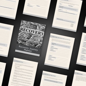 Addiction Recovery Planner, Health and Wellness Activity Tracker ...