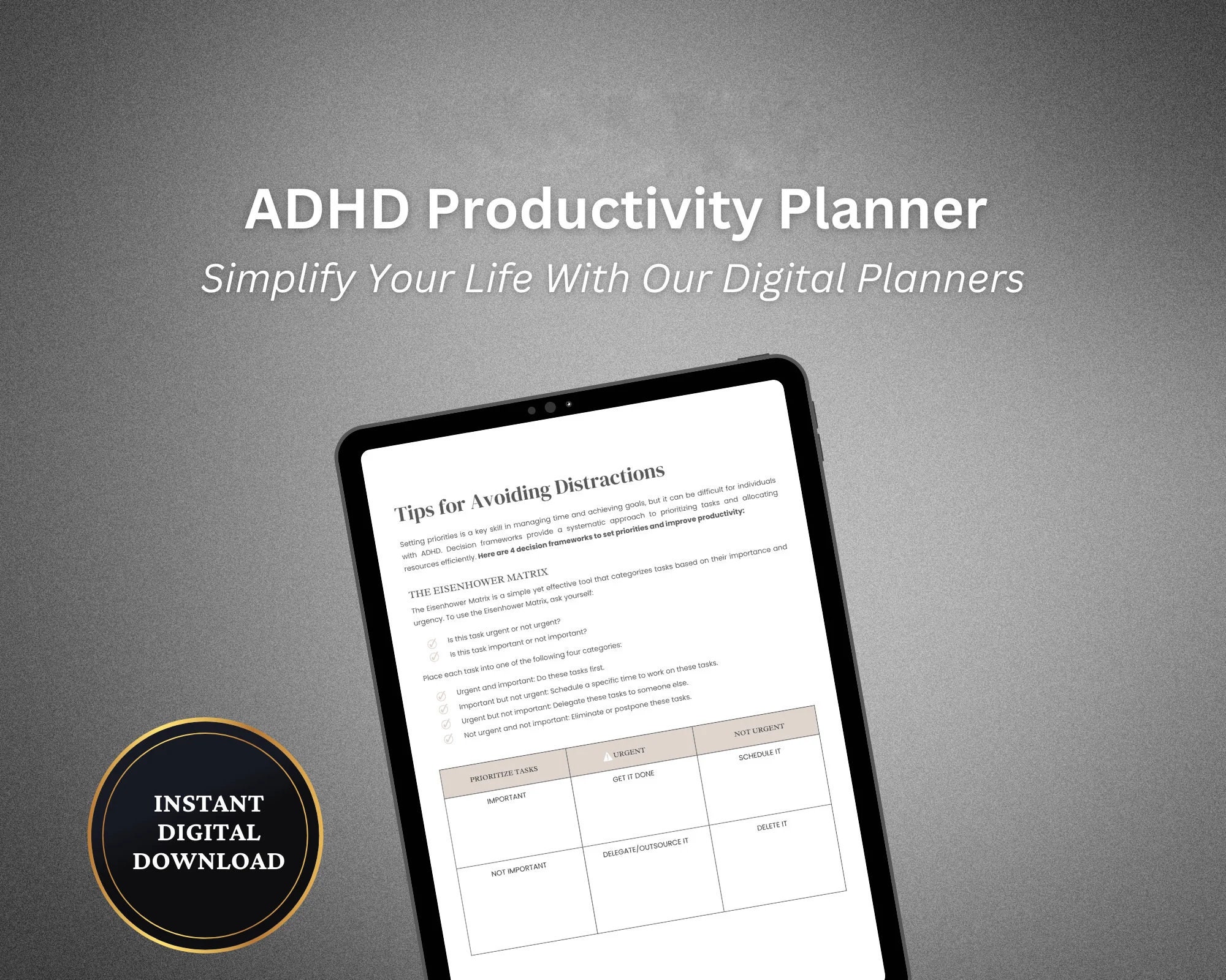 Adhd Productivity Planner, Daily Routines Checklist, Cleaning Schedule ...