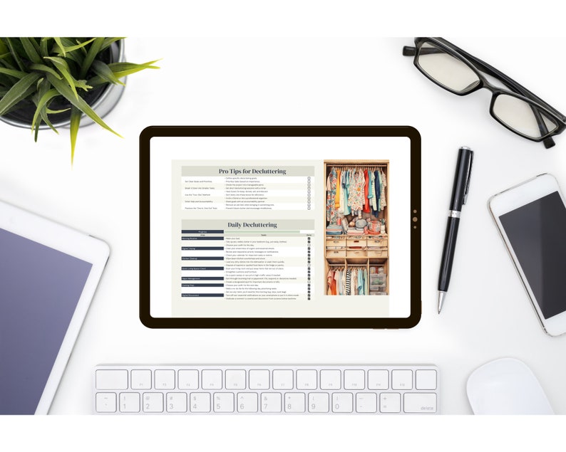 Declutter Checklist Template, Ultimate Declutter Dashboard Template ...