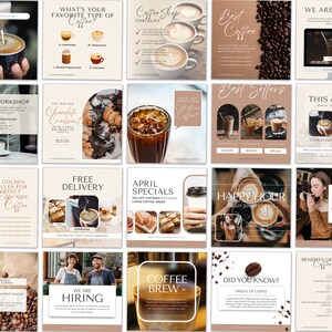 Coffee Post Template, Coffee Shop Instagram Post, Marketing Post ...