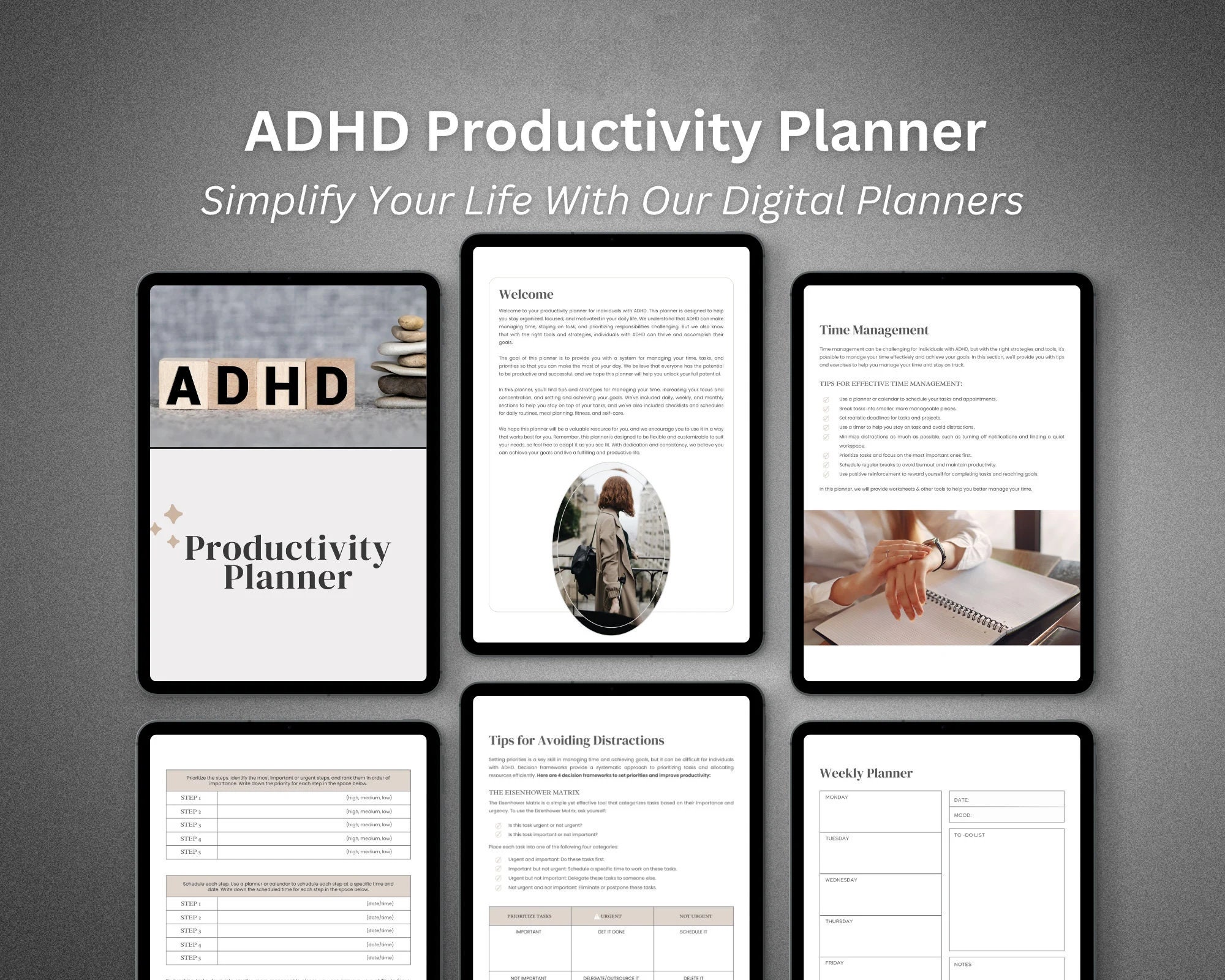 Adhd Productivity Planner, Daily Routines Checklist, Cleaning Schedule ...