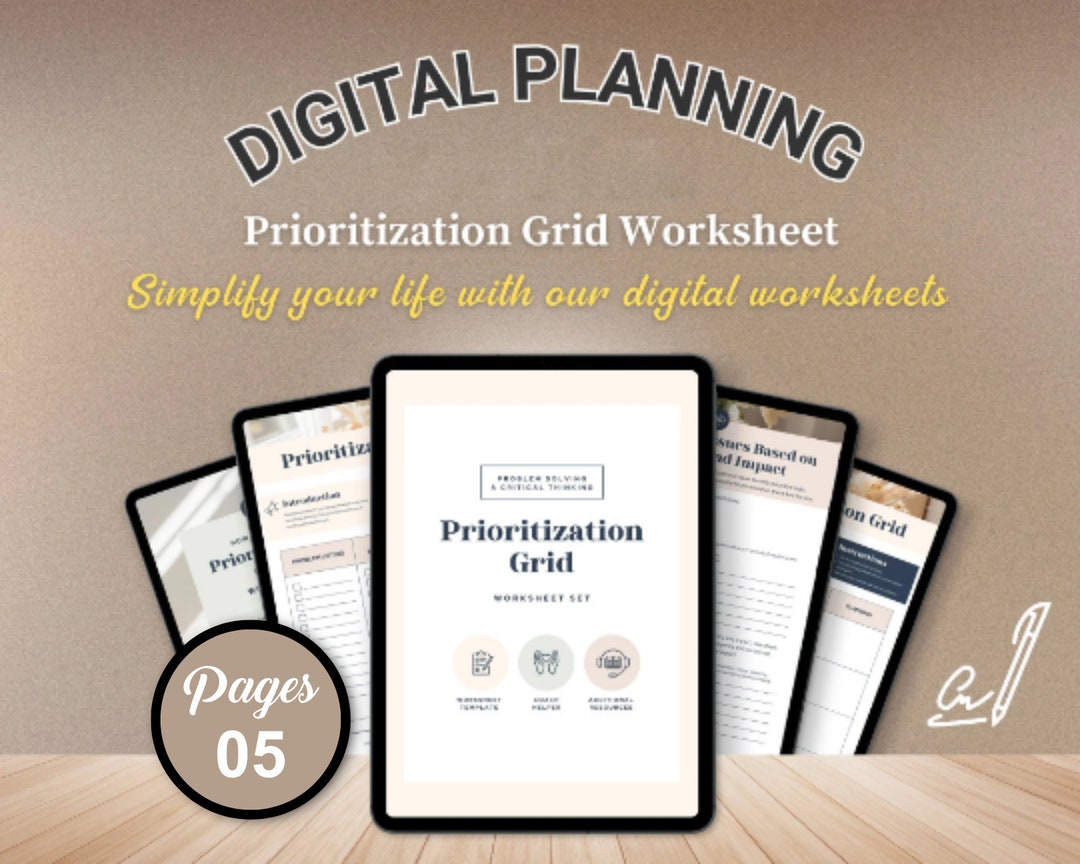 Time Management, Prioritization Grid Template, Project Management ...