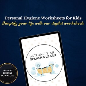 Personal Hygiene Worksheets for Kids, Editable Canva Template for ...