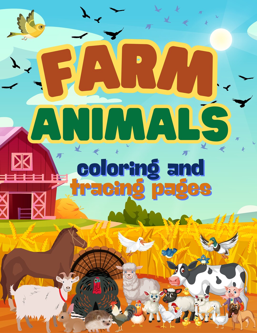 Farm Animals Coloring Pages - Fun & Educational Printable Activity for ...