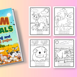 Farm Animals Coloring Pages - Fun & Educational Printable Activity for ...