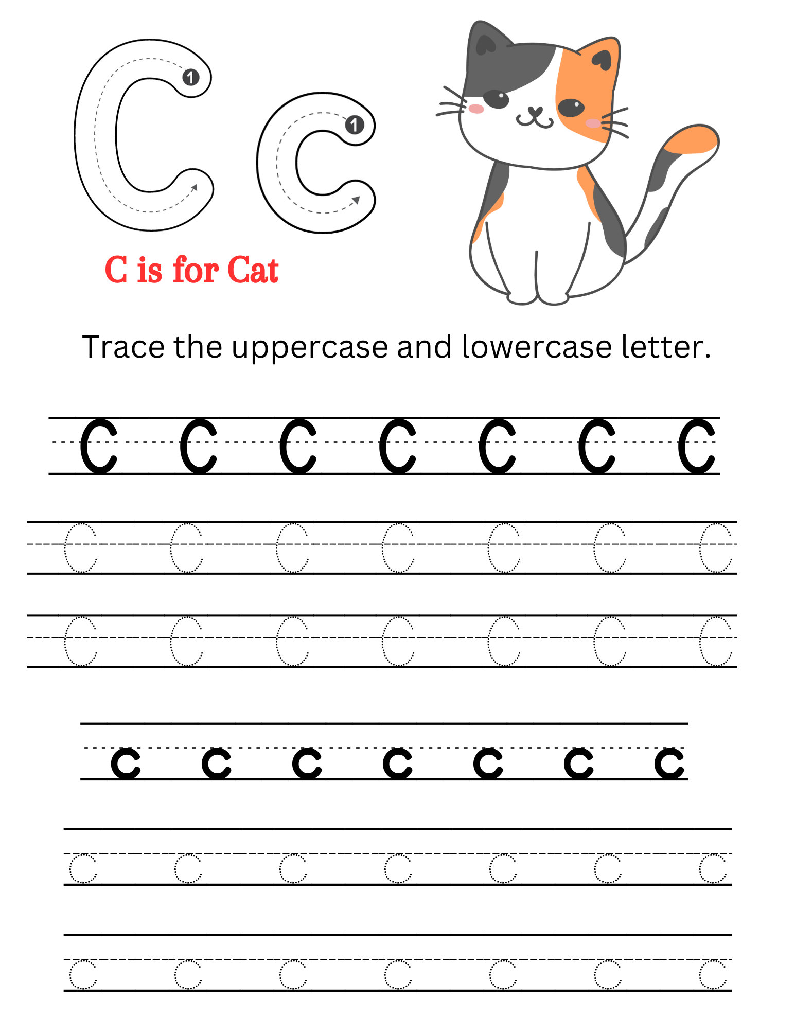 Letter Tracing, Alphabet Tracing, Tracing PDF File - Etsy